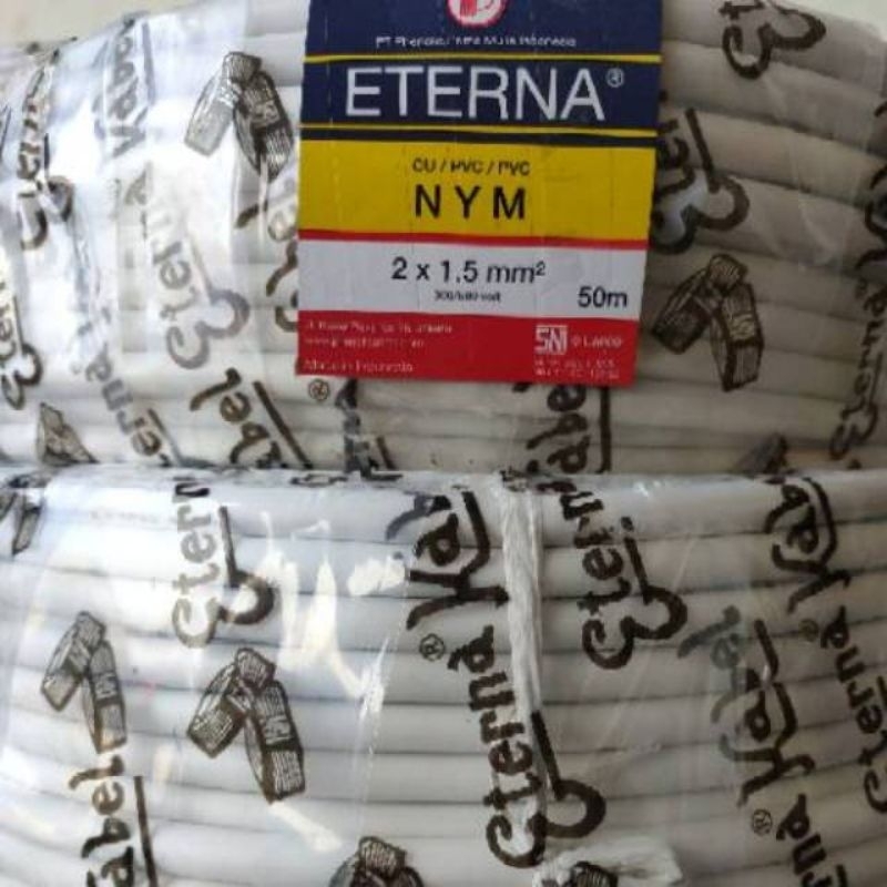 Jual KABEL LISTRIK ETERNA NYM 2X1.5 DI ECER PERMETER | Shopee Indonesia