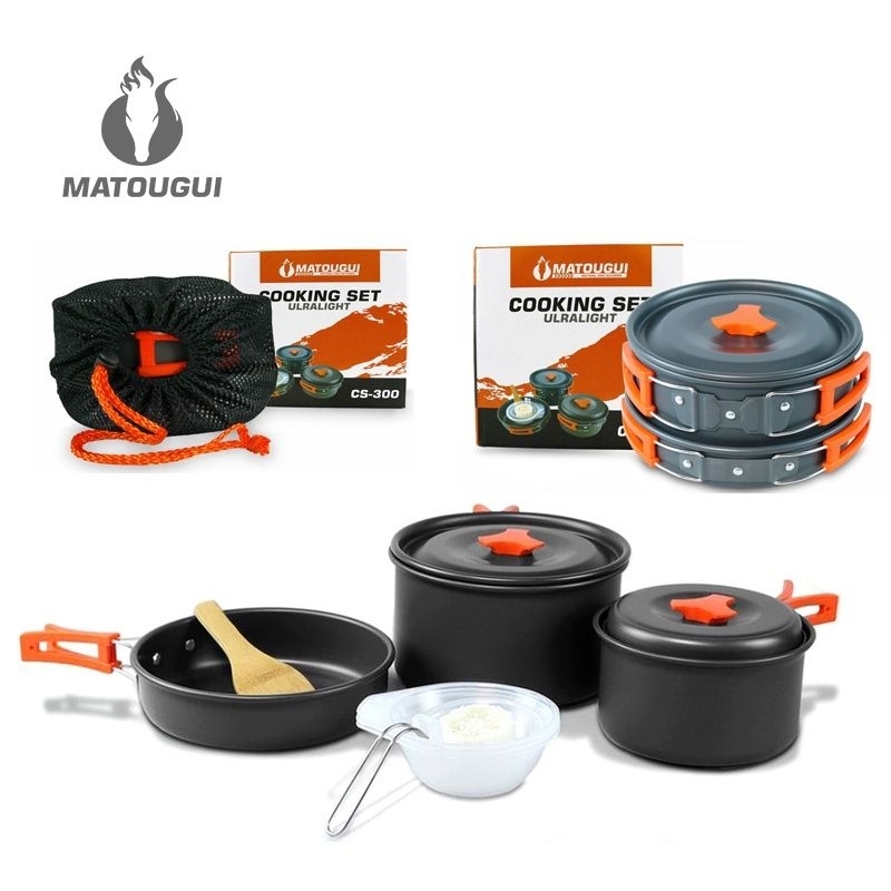 Jual Alat Masak Camping Cooking Set Sy300 Nesting Gunung Cooking Set ...