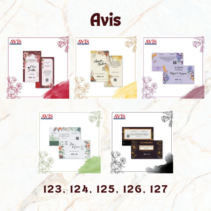 Jual Blangko Undangan Avis 123, 124, 125, 126, 127 | Shopee Indonesia