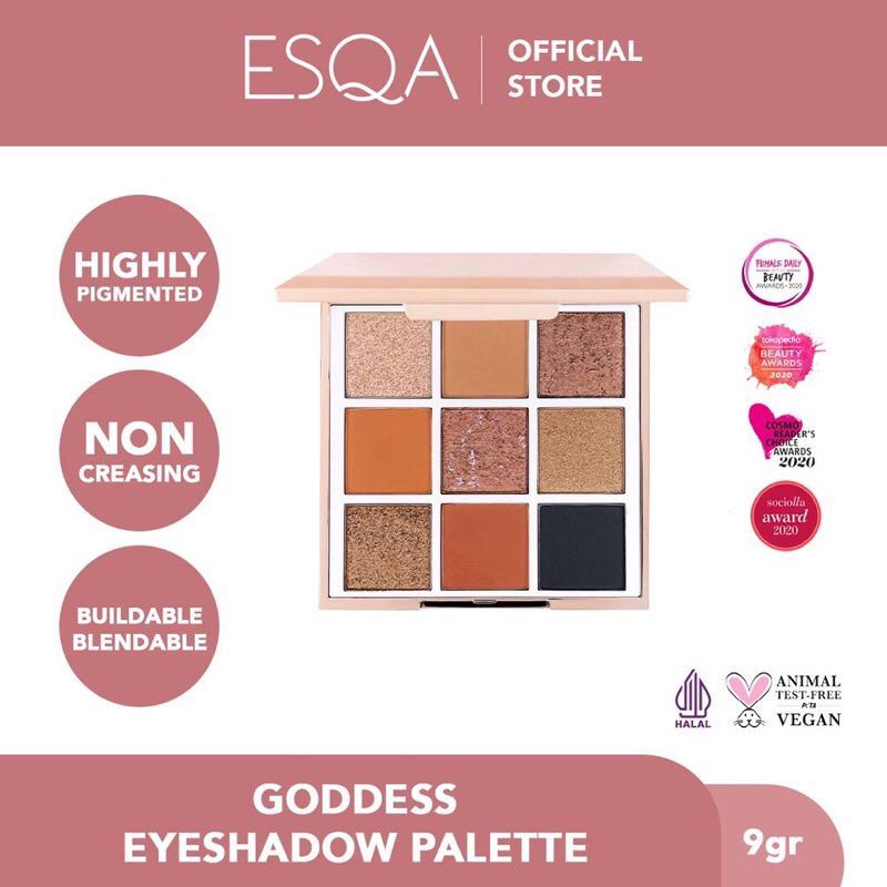 Jual ESQA Goddess Eyeshadow Palette | Shopee Indonesia