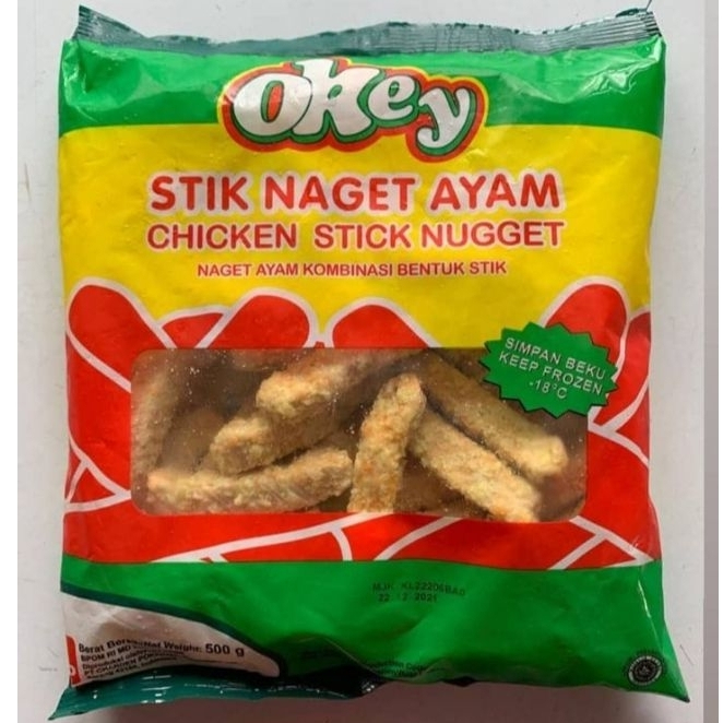 Jual Okey Nugget Stick 500 gr Frozen Food Murah | Naget Ayam | Makanan ...