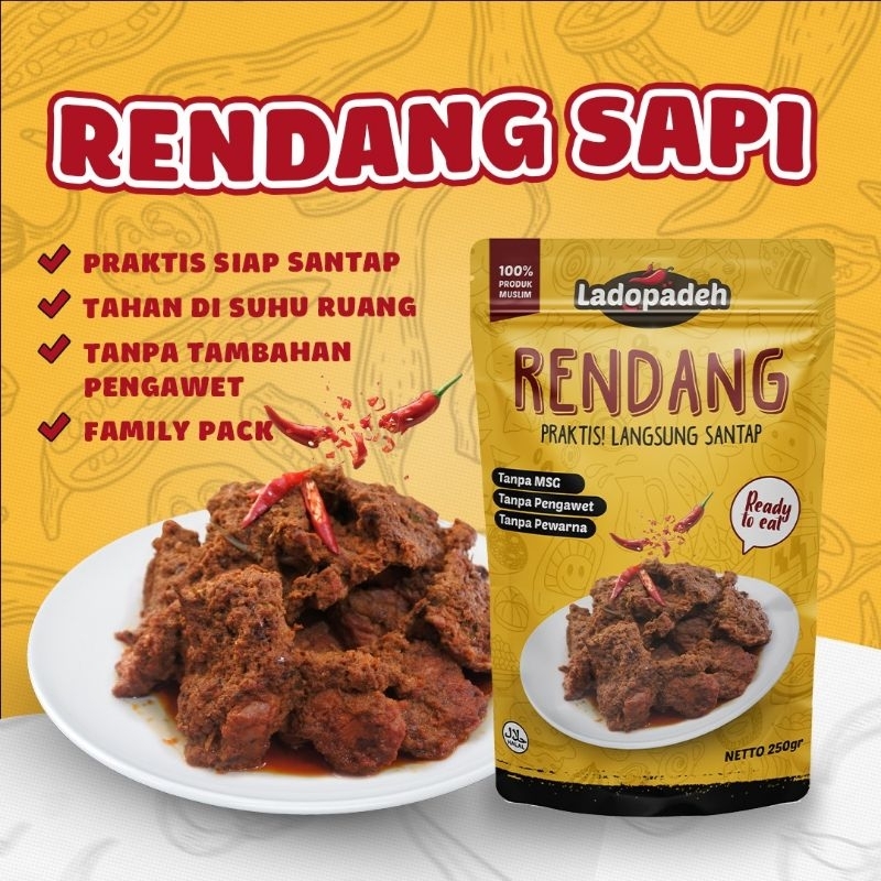 Jual RENDANG DAGING | FAMILY PACK - LADOPADEH | Shopee Indonesia