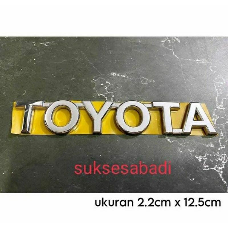 Jual logo emblem tulisan toyota | Shopee Indonesia