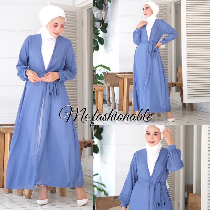 Jual RUBY LONG OUTER FREE TALI 14WARNA / Outer Panjang / Luaran Sifon ...