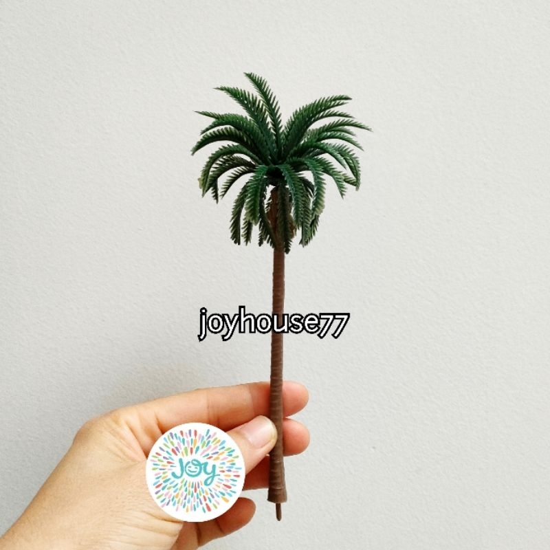 Jual 1pc Miniatur Pohon Kelapa Plastik Palm Buatan Palem Pantai Laut ...