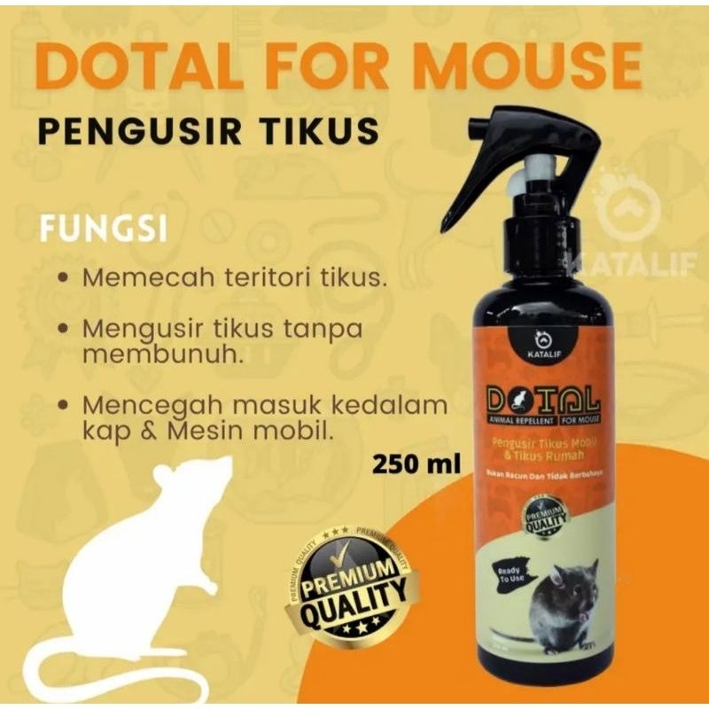 Jual Spray pengusir tikus ramah lingkungan | DOTAL RAT REPELLENT ...