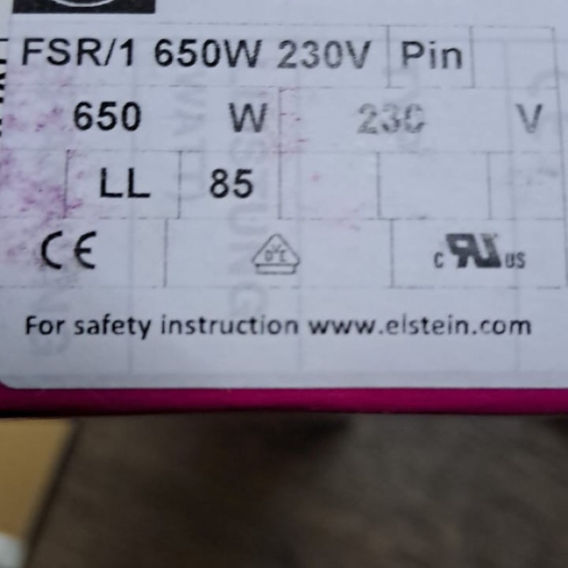 Jual Infrared Heater / Heater Keramik Elstein FSR 650W 230V 245mmx60mm ...