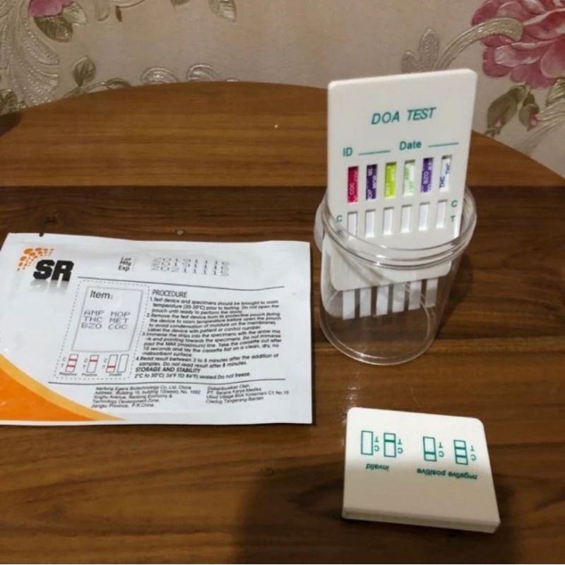 Jual alat tes drug/narkoba-6 parameter merk SR standar reagen | Shopee ...