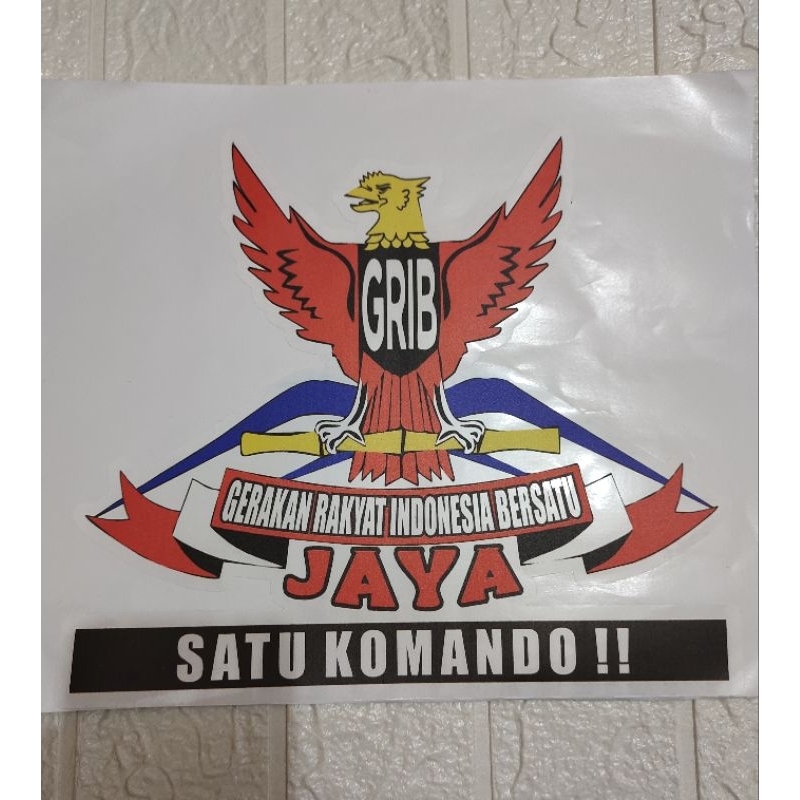 Jual Stiker ormas grib jaya untuk motor/kaca belakang mobil murah anti pudar | Shopee Indonesia