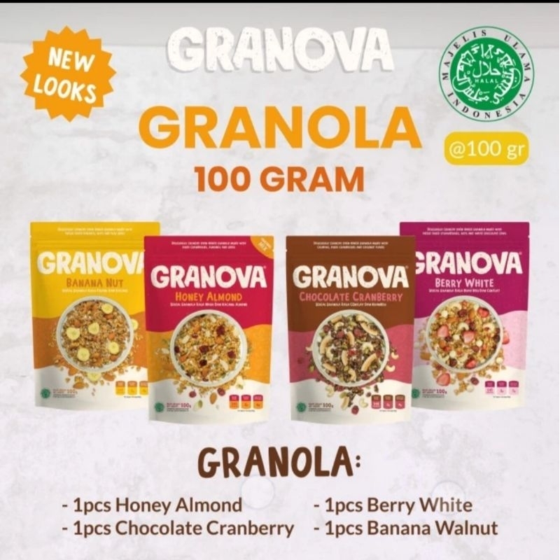 Jual Granola by Granova 100gr - Sereal Granola, Menu Sarapan Sehat ...