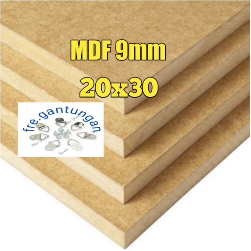 Jual PAPAN MDF MURAH UK 20X30 TEBAL 9MM | Shopee Indonesia