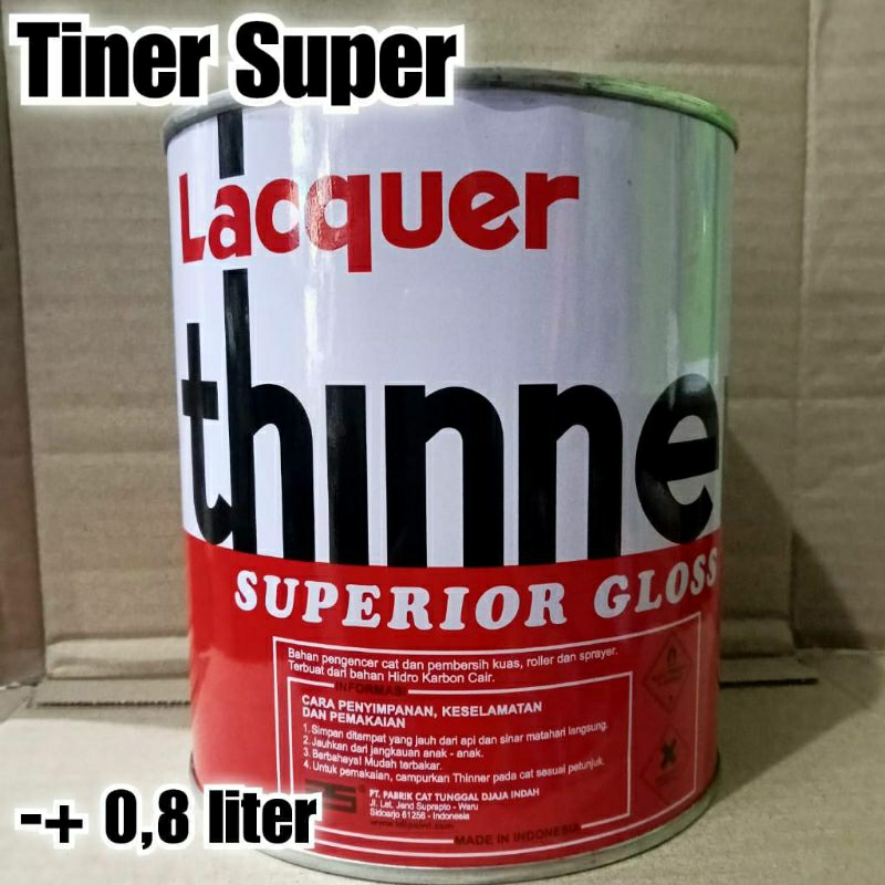 Jual Cairan Pengencer Cat TINER SUPER -+ 0,8 liter kualitas bisa untuk cat deco / thinner ...