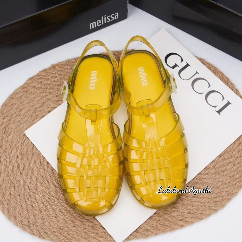 Jual Sepatu sandal melissa possesion yellow jelly ad/sepatu jelly ...