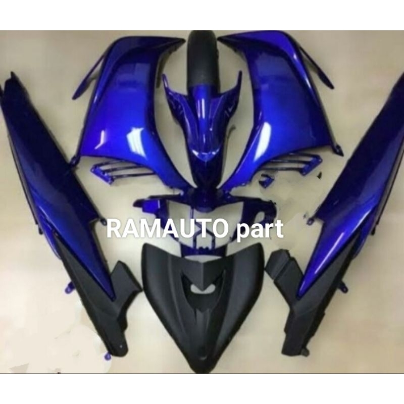 Jual cover body#paket body halus#MX NEW 135#yamaha jupiter warna biru ...