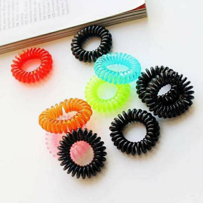 Jual Kunciran SPIRAL - Kunciran Spiral Besar - Ikat Rambut Karet ...