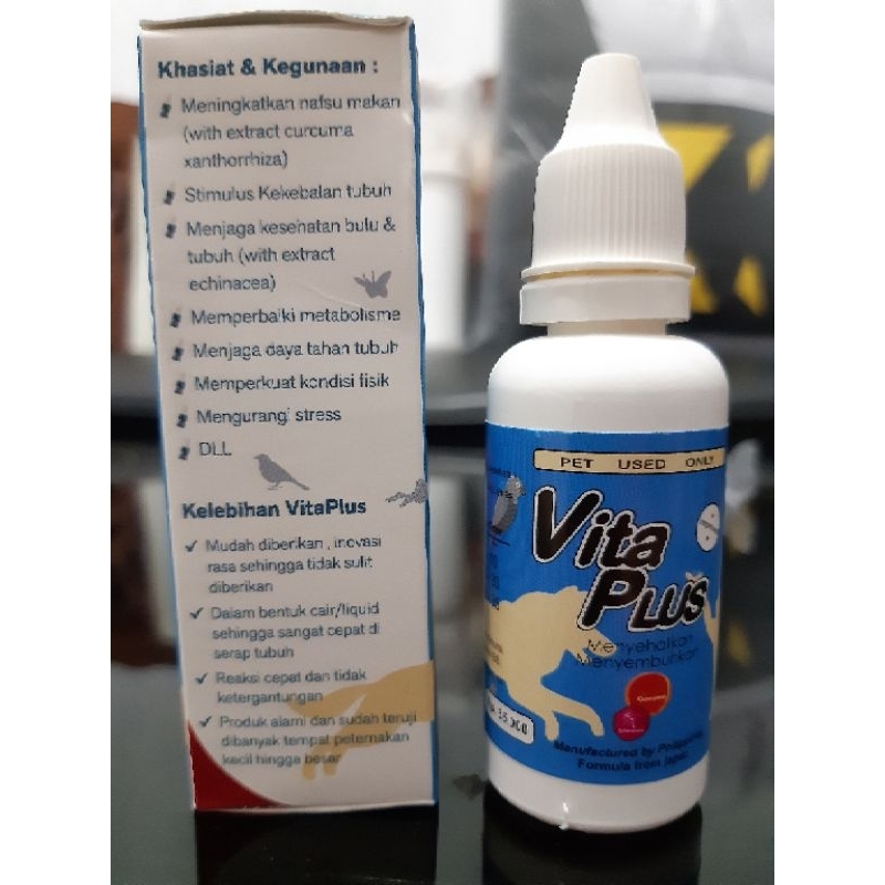Jual VITA PLUS VITAMIN KUCING|| VITAMIN KUCING ANJING BURUNG KELINCI AYAM | Shopee Indonesia