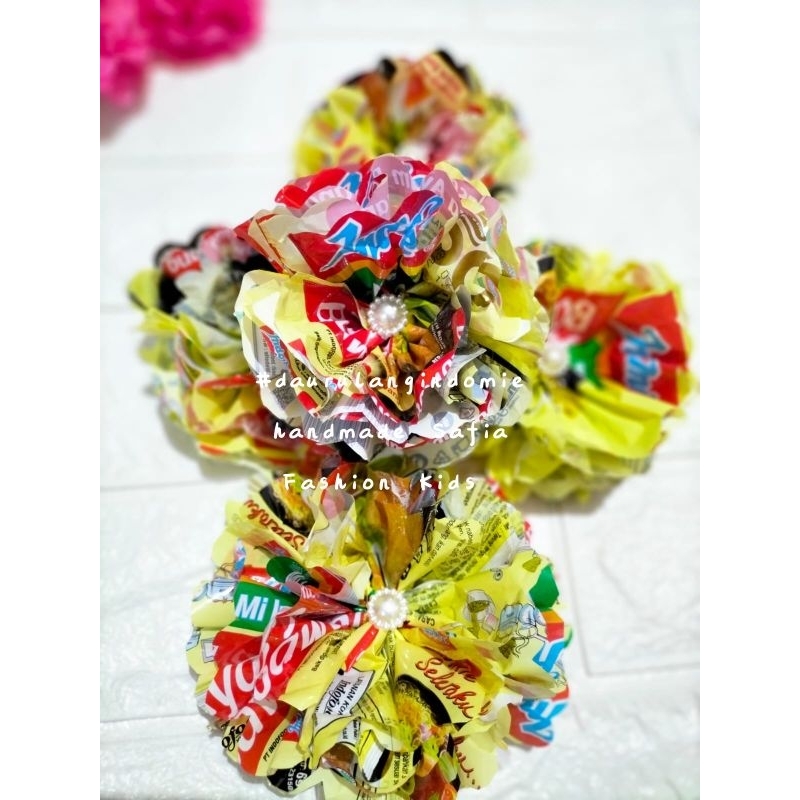 Jual Daur ulang bunga Bungkus Indomie/aksesories Daur ulang | Shopee ...
