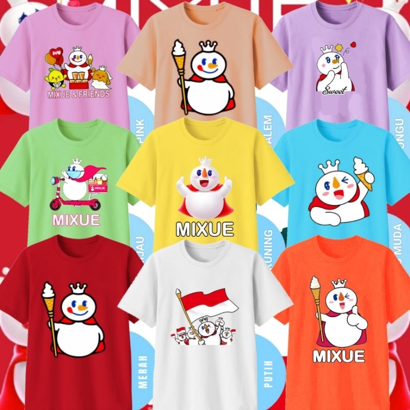 Jual KOI Baju MISUE/MIXUE Series Terbaru WARNA FAVORITE VIRAL Atasan Allsize-Oversize-Jumbo ...