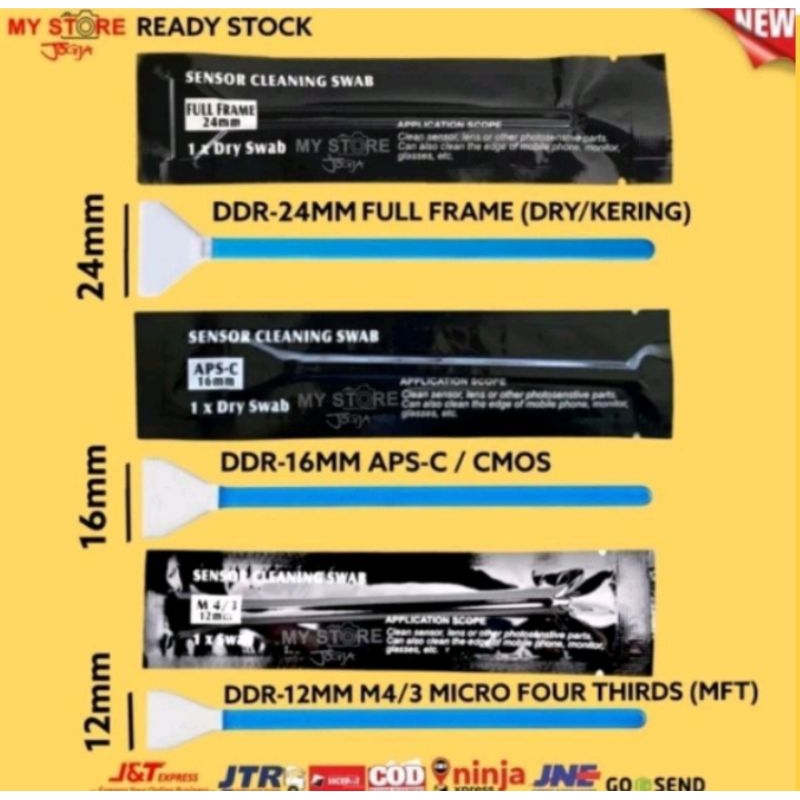 Jual Cleaning Swab Pembersih Sensor Camera 24mm Full Frame 16mm APSC ...