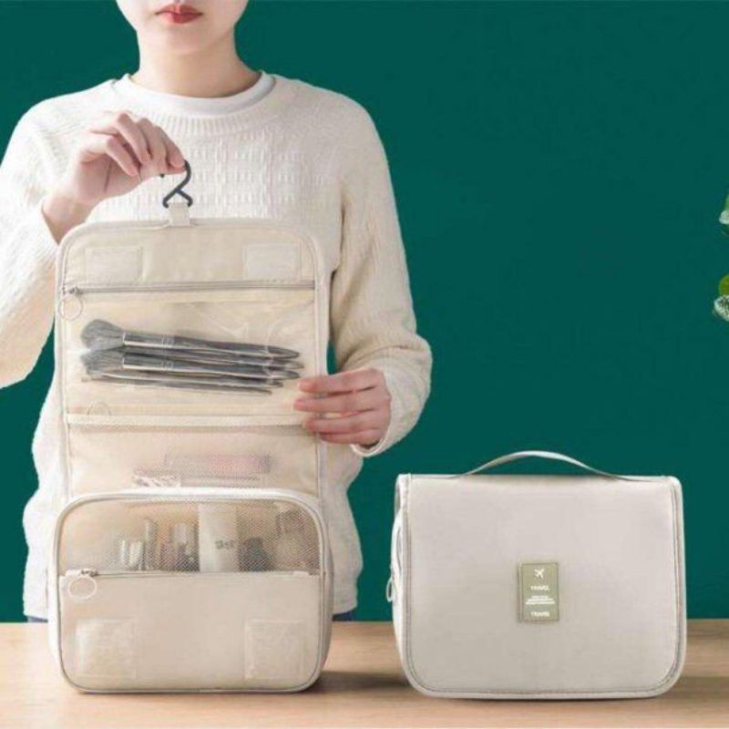 Jual Tas Kosmetik Lipat Tas Travel Pouch Wanita Serbaguna Tas Penyimpanan Make Up Tas perjalanan ...