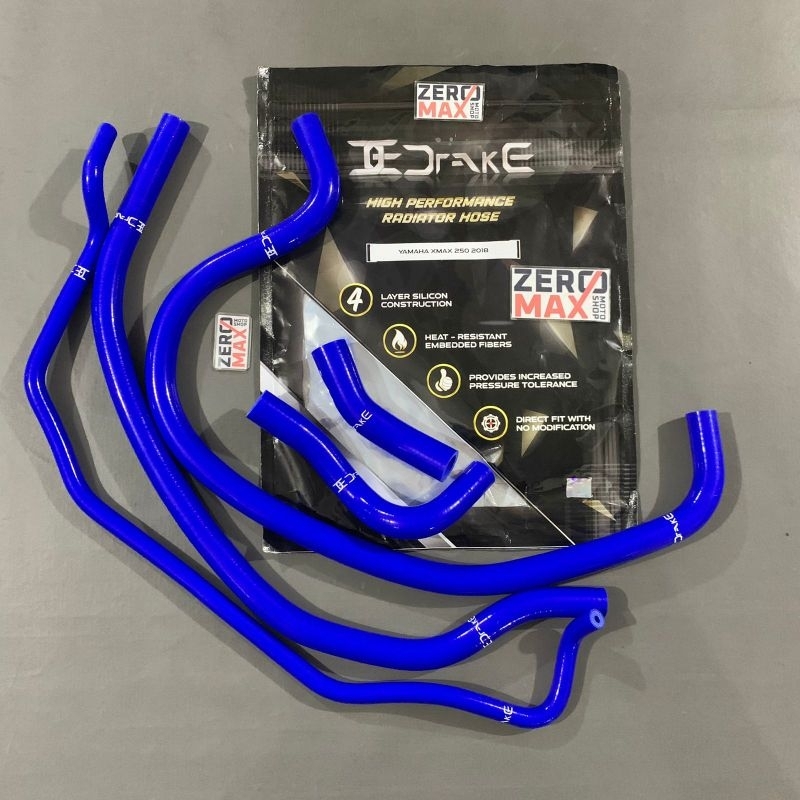 Jual Selang Radiator Hose Kit DRAKE Original Yamaha XMAX X-MAX 250 Biru ...
