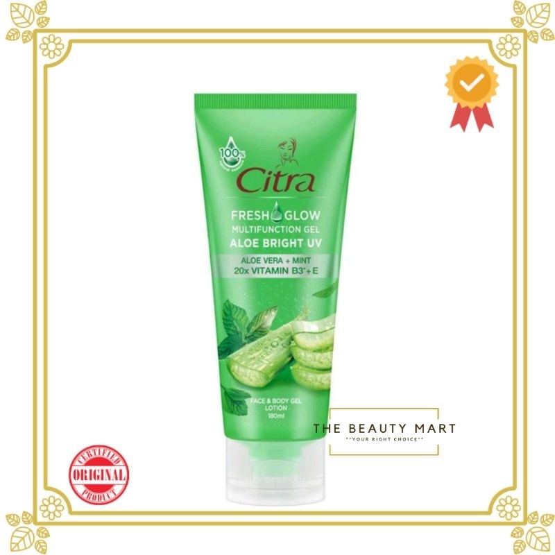 Jual Citra Fresh Glow Multifunction Gel Aloe Vera / Citra Aloe Vera Gel ...