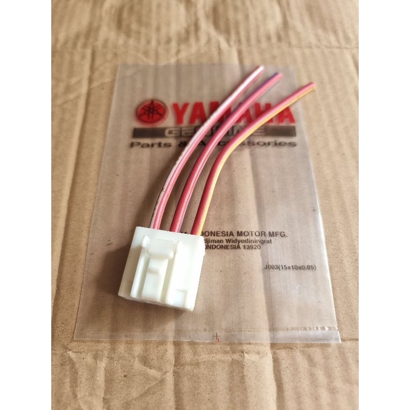 Jual kabel soket kiprok ecu ecm acg spull 3 pin warna putih yamaha nmax ...