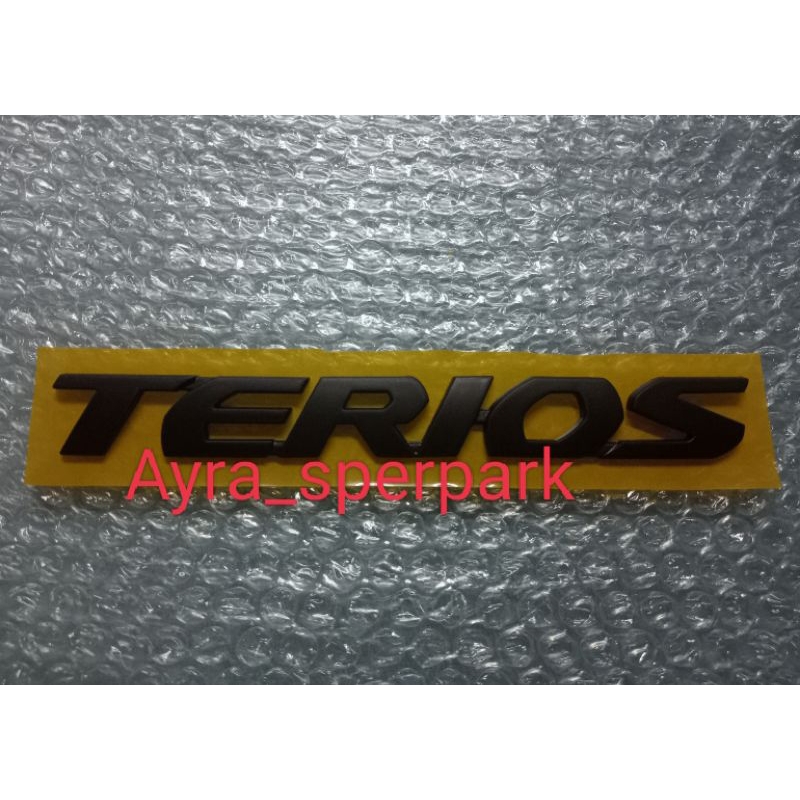 Jual Emblem tulisan Terios hitam doff original | Shopee Indonesia