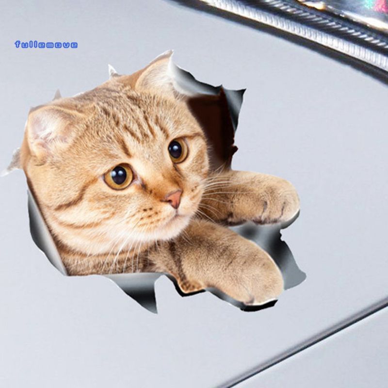 Jual STIKER 3D KUCING BAHAN DECAL LENTUR ANTI AIR DAN PANAS | Shopee ...