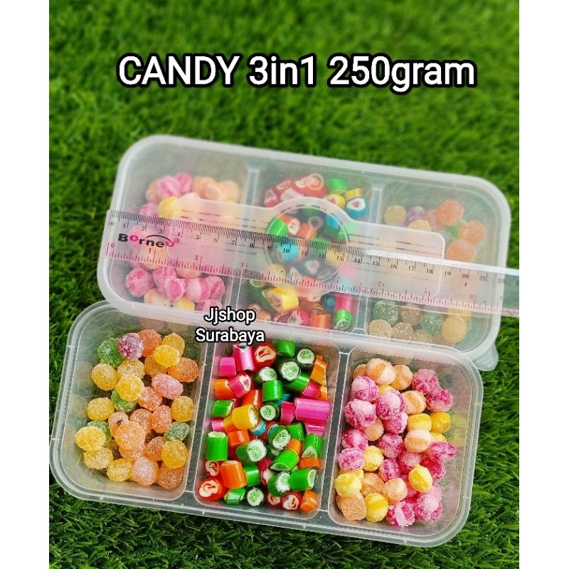 Jual Permen Lebaran 3 sekat 250gr permen viral tiktok permen murah ...