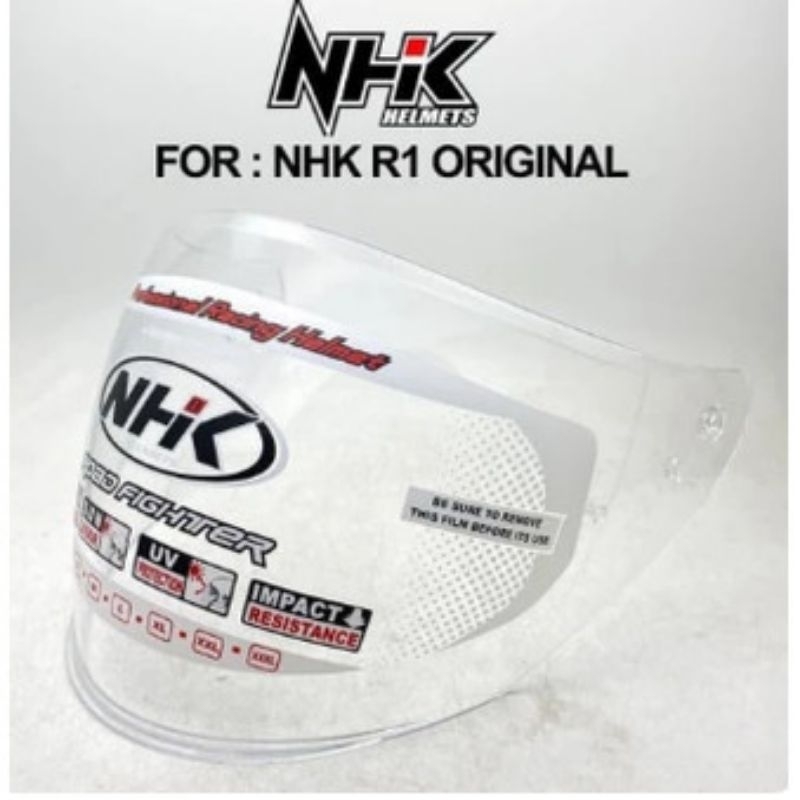 Jual TERMURAH VISOR NHK R6 ORIGINAL | KACA HELM HALF FACE ROAD FIGHTER ...