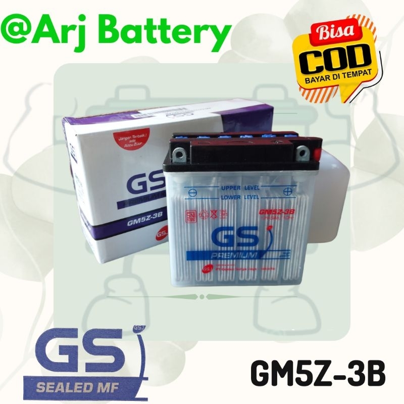 Jual Aki Motor Suzuki Smash, Shogun 110, Kawasaki Kaze, Blitz, GS GM5Z-3B KIT Aki Basah | Shopee ...