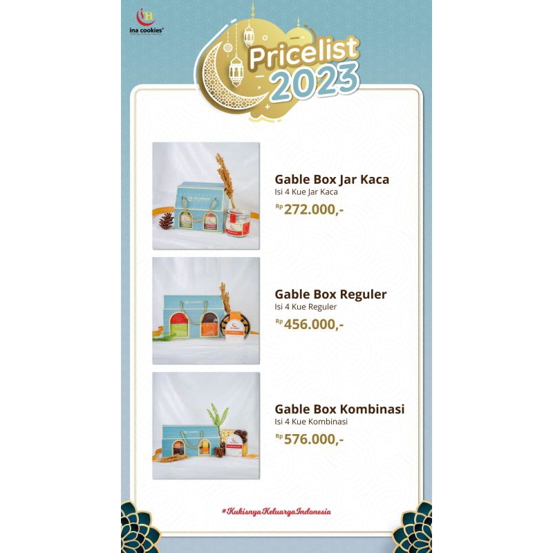 Jual INA Cookies Gable Box Jar Kaca | Shopee Indonesia