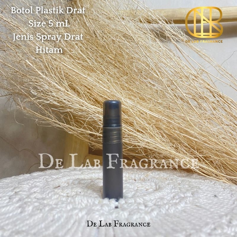 Jual botol parfum plastik 5 ml spray hitam/botol plastik 5 ml hitam ...