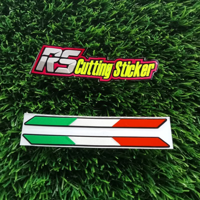 Jual STICKER BENDERA ITALY UNTUK DI HELEM STICKER CUTTING | Shopee ...