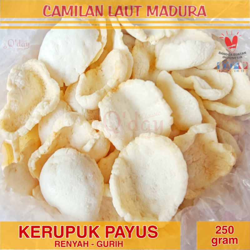 Jual KERUPUK IKAN PAYUS RENYAH GURIH 250 gram SIAP MAKAN Camilan Laut ...