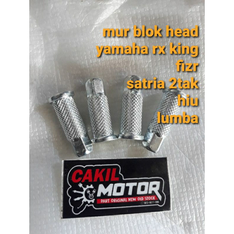 Jual mur blok head suzuki satria 2tak hiu lumba yamaha fizr rx king ...