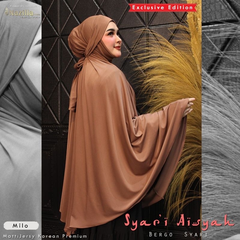 Jual ((RESTOCK )) HIJAB, KHIMAR INSTAN SYAR'I JERSEY SUPER JUMBO , SYAR'I AISYAH ORIGINAL ...