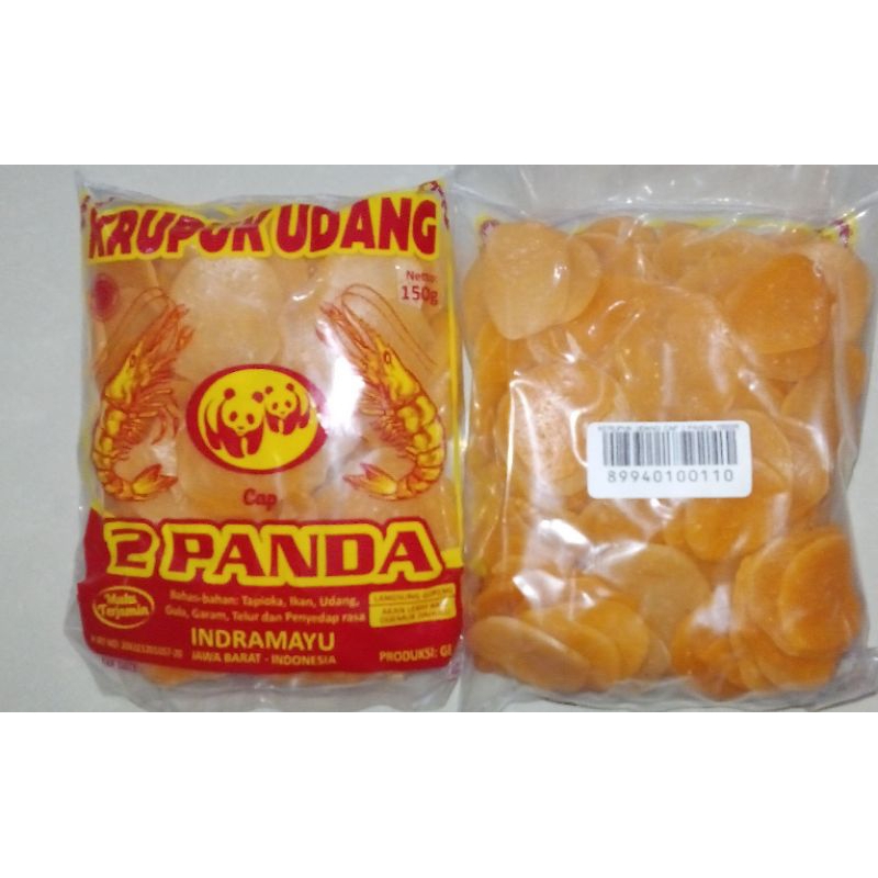 Jual kerupuk udang cap 2 panda 150g | Shopee Indonesia
