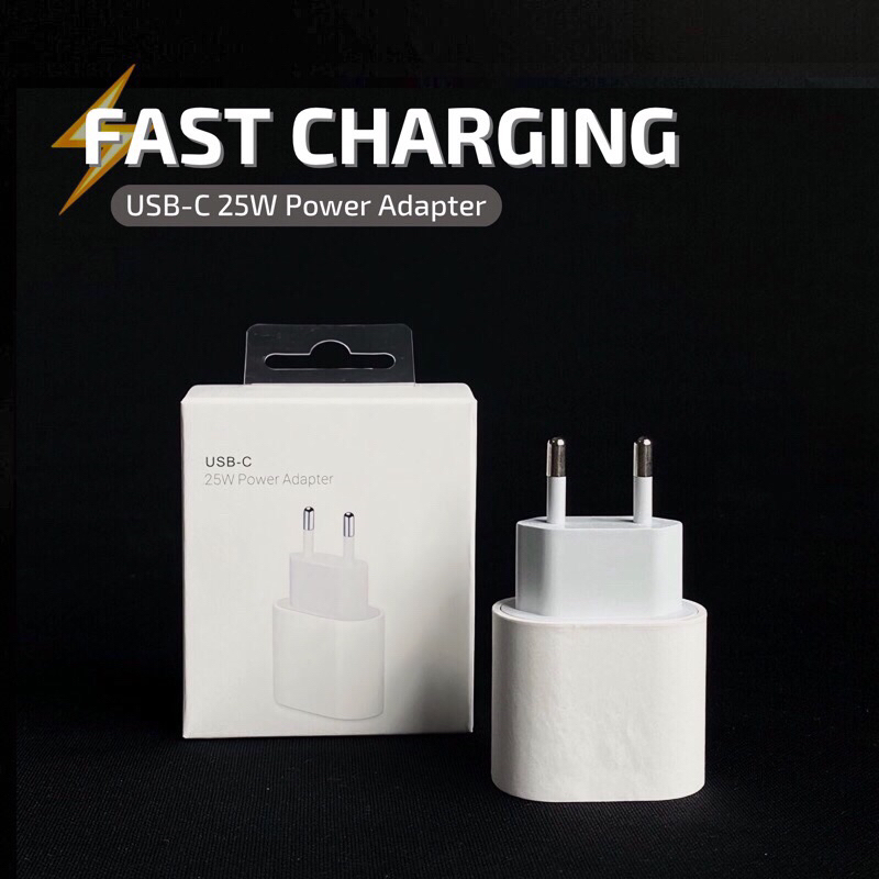Jual ADAPTOR IPH0NE 25 WATT USB-C SEGEL RESMI ORIGINAL 100% (FAST ...