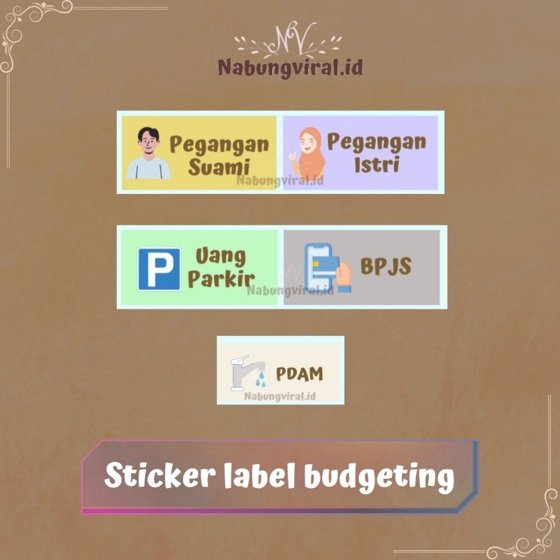 Jual STIKER BUDGETING / STIKER DOMPET KEUANGAN / STIKER DOMPET PINTAR ...