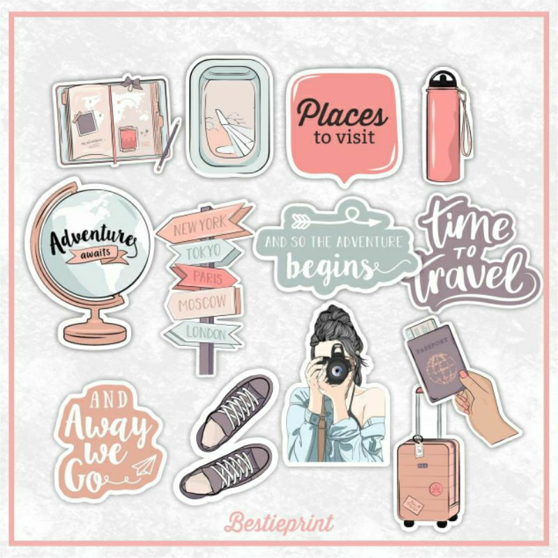 Jual Sticker Aesthetic Vintage Woman/Girl Theme / Sticker Wanita ...