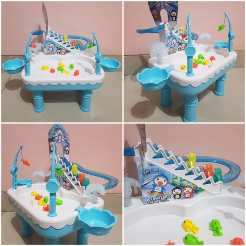 Jual Mainan 2 in 1 Pinguin Naik Tangga Dan Mancing Ikan Fish | Shopee ...