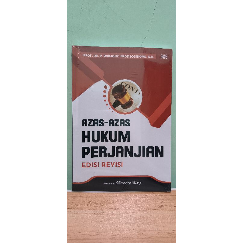 Jual AZAS-AZAS HUKUM PERJANJIAN Edisi Revisi || Prof. Dr. R. Wirjono ...