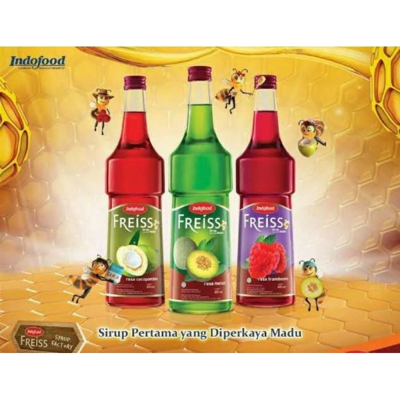 Jual Indofood Syrup Freiss Cocopandan/ Melon/ Orange/ All Varian 460mL ...
