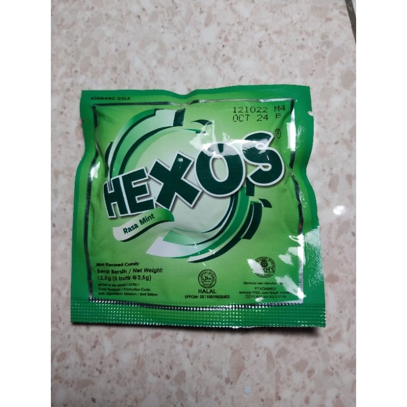 Jual permen hexos sachet isi 5*2.5gr | Shopee Indonesia