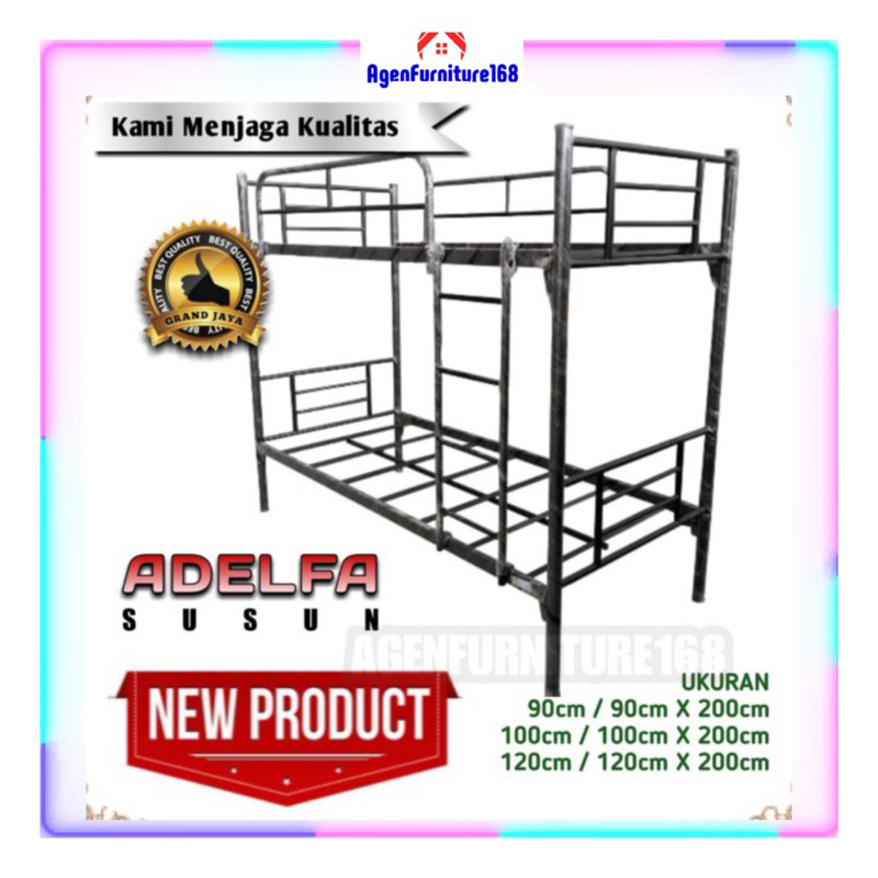 Jual Ranjang Susun Besi 100/100x200 Original Produk | Shopee Indonesia