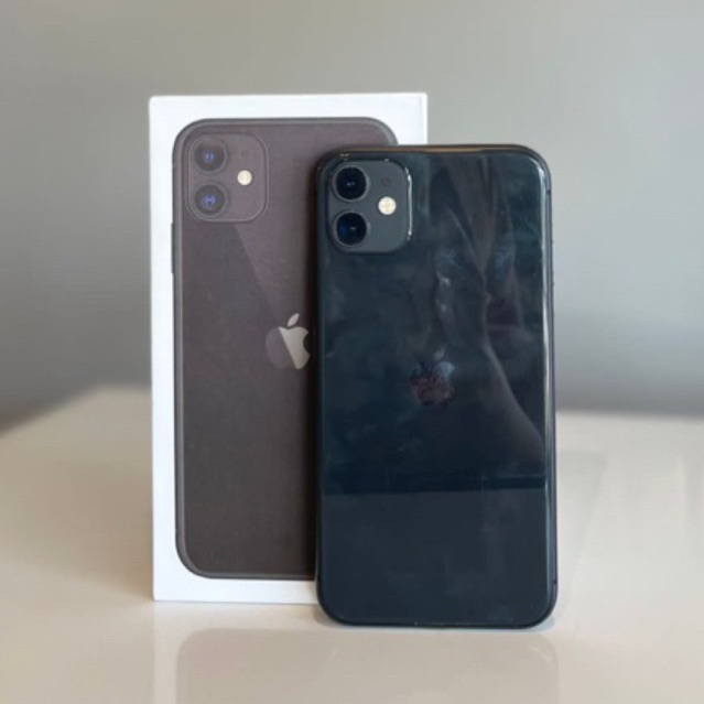 Jual iPhone 11 Black 128 GB Ex Inter Fullset | Shopee Indonesia