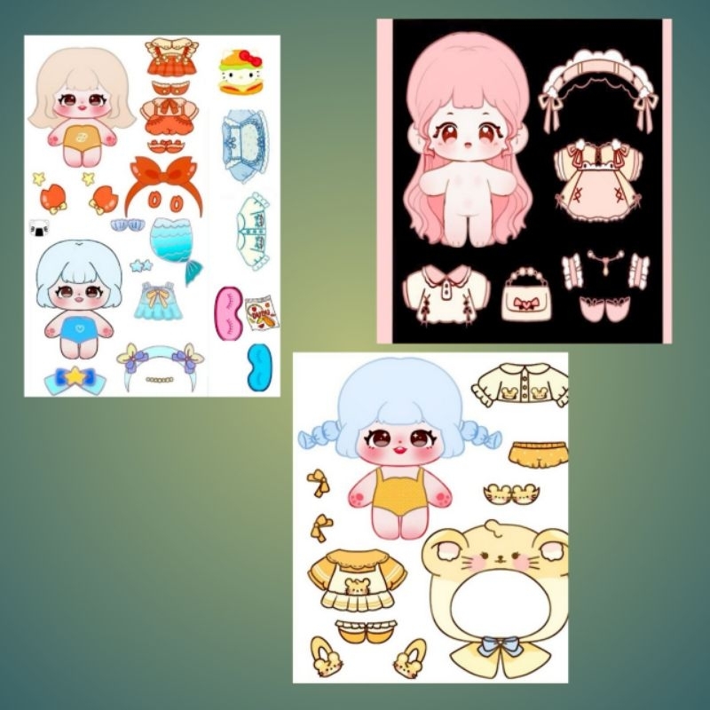 Jual Bp bpan baby / bongkar pasang / paper doll / mainan baby karakter ...