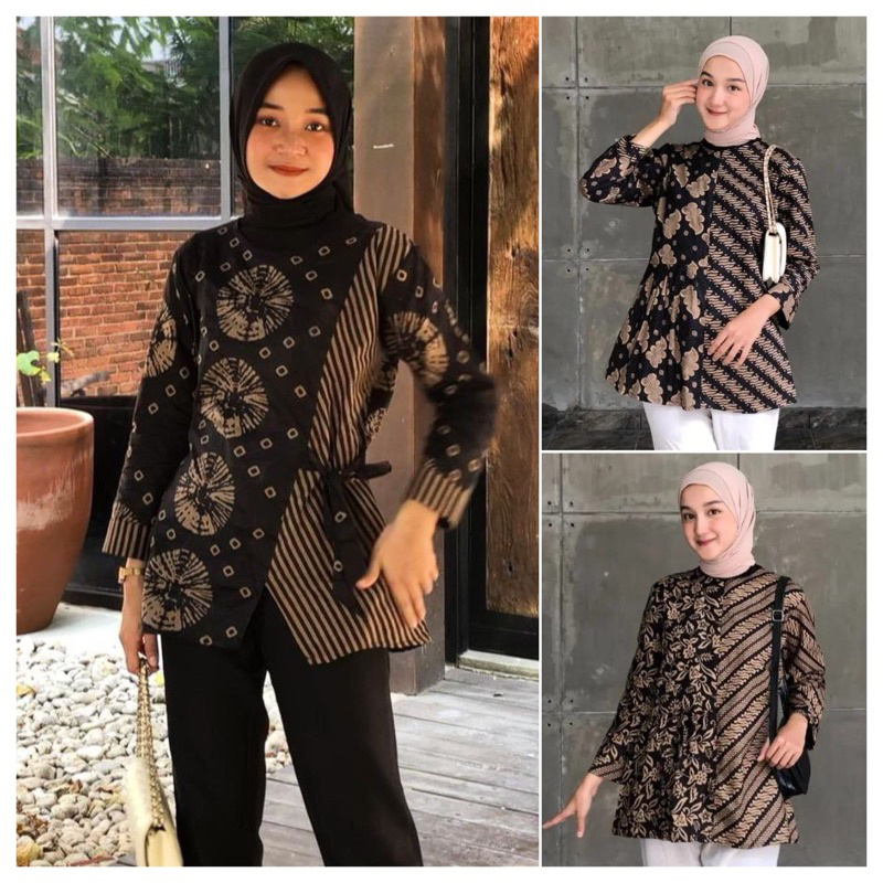 Jual Batik wanita | Batik kerja wanita | Batik wanita modern | Baju batik wanita | Atasan batik ...